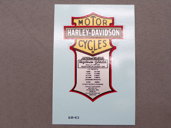 62535-08I Old 5919-08 1960-1963 Oil Tank Decal – Deluxe HD Restorations