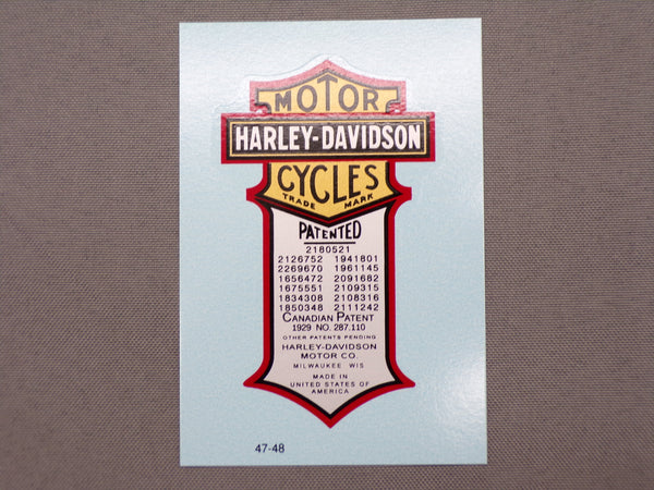 62535-08C Old 5919-08 1947-1948 Oil Tank Decal – Deluxe HD Restorations