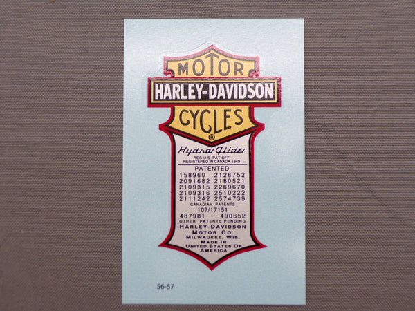 62535-08G Old 5919-08 1956-1957 Oil Tank Decal – Deluxe HD Restorations