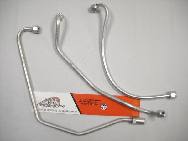 1949 PANHEAD OIL LINE KIT WITH OIL REGULATOR OIL PUMP END COVER W/OUT ...